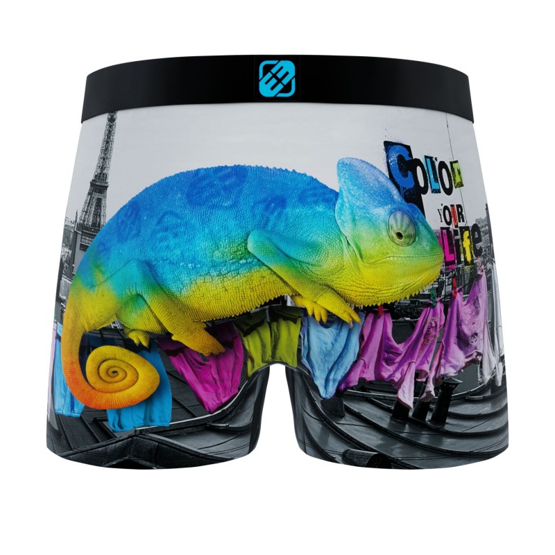 Boxer Homme Freegun Microfibre Caméléon coloré